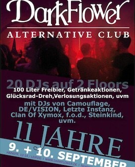 11 Jahre Darkflower/ Leipzig (09.09. und 10.09.2011) - Splitterkultur